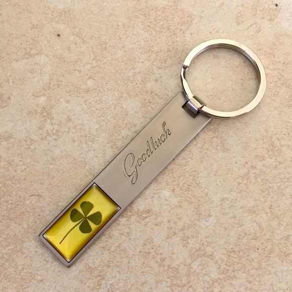 Accessories | Four Leaf Clover Lucky Metal Keychain | Poshmark